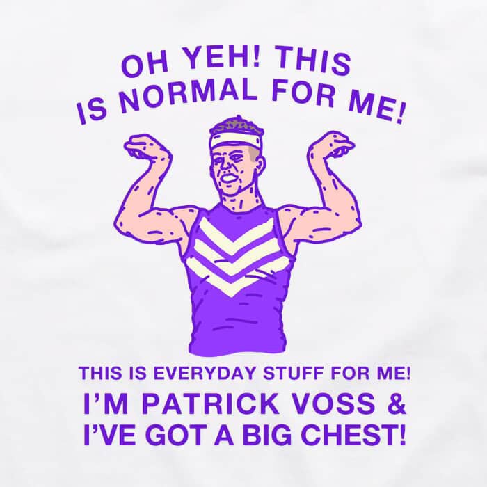 NORMAL PAT VOSS: FRONT ONLY TEE – The Carlton Draft