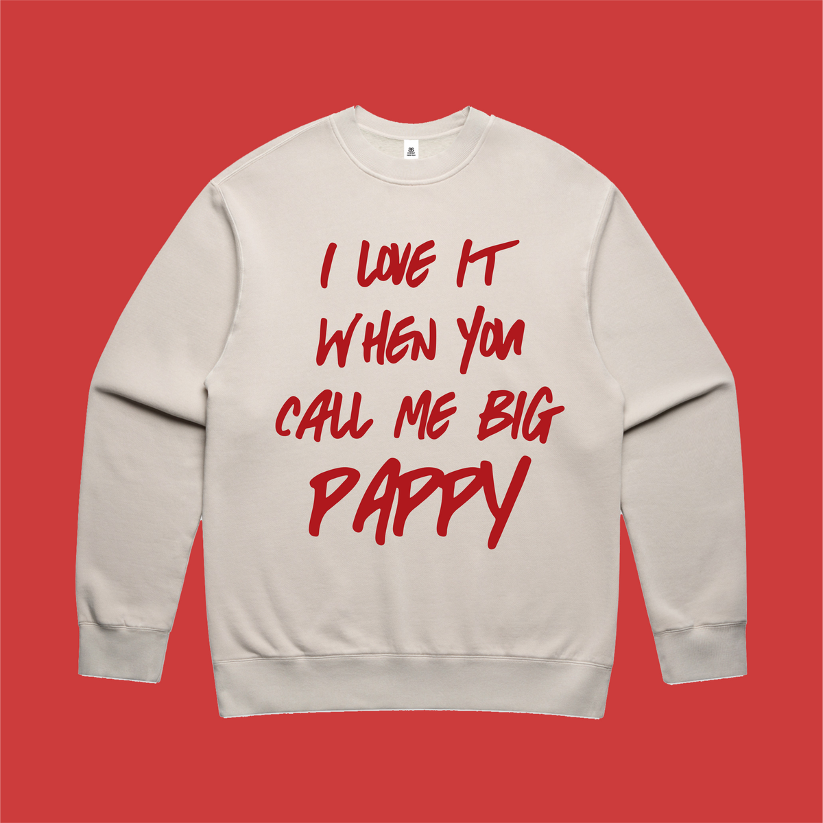 BIG PAPPY - WHITE JUMPER: FRONT ONLY – The Carlton Draft
