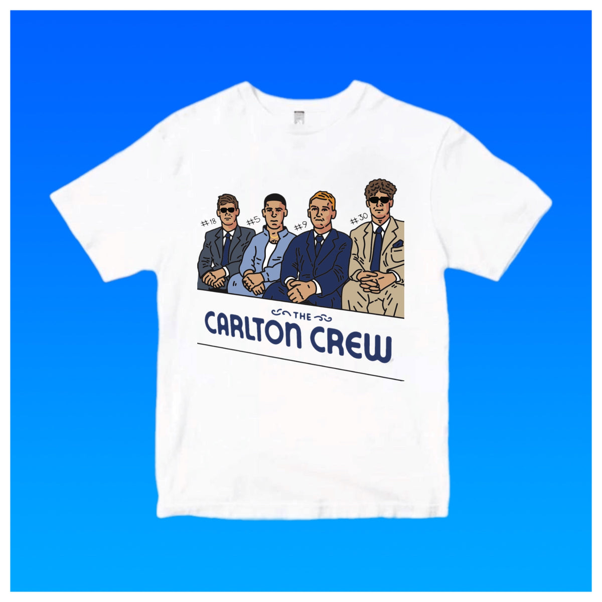 THE CARLTON CREW: BIG FRONT PRINT ONLY TEE – The Carlton Draft