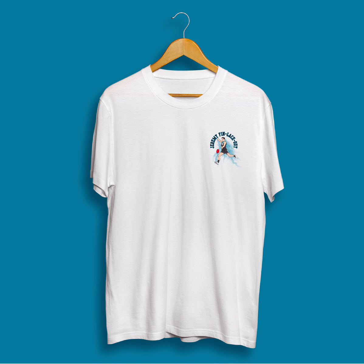 FIN-LACE-OUT! WHITE TEE - FRONT & BACK PRINT – The Carlton Draft