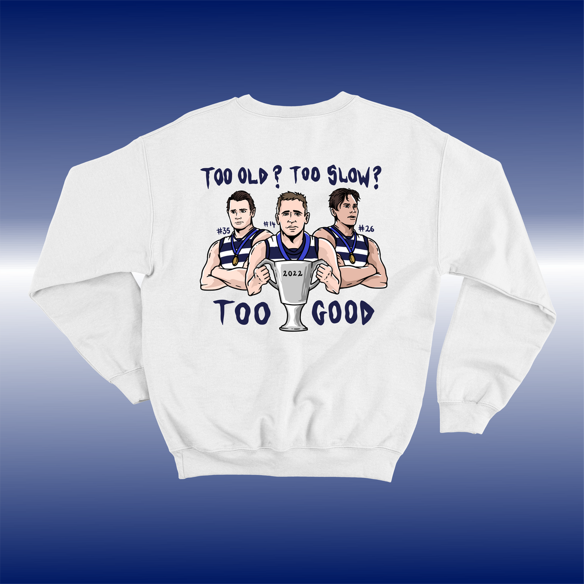 CATS TOO GOOD! 2022: JUMPER FRONT AND BACK – The Carlton Draft