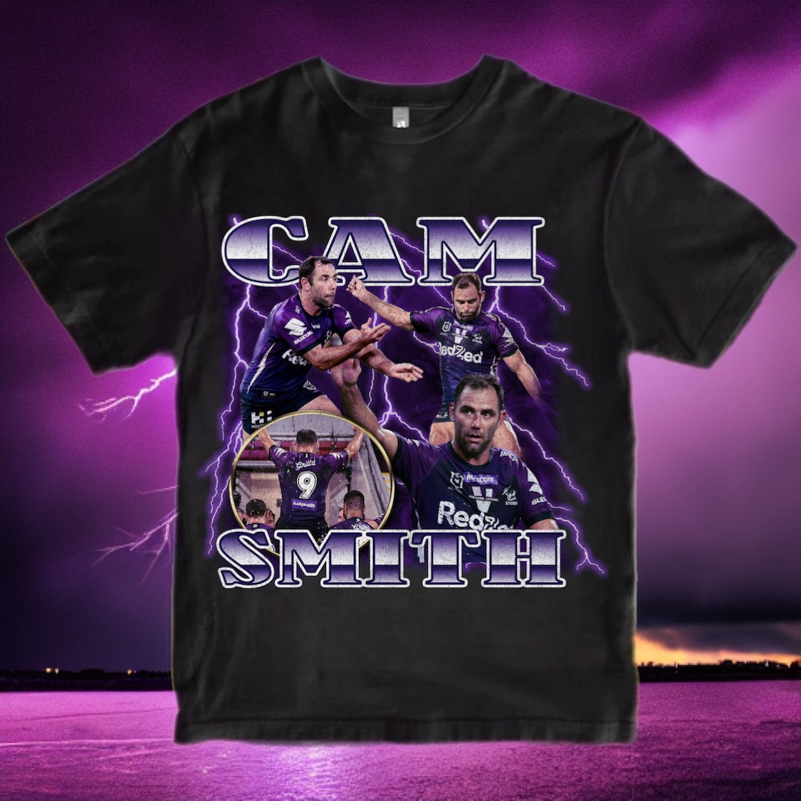 BOOTLEG CAM SMITH: BLACK - FRONT ONLY – The Carlton Draft