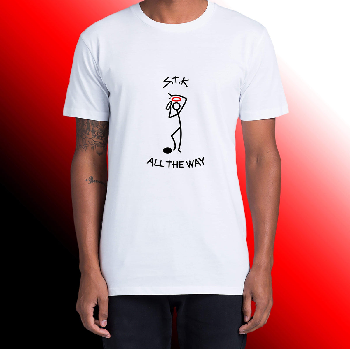 SAINTS STICK MAN: FRONT ONLY – The Carlton Draft