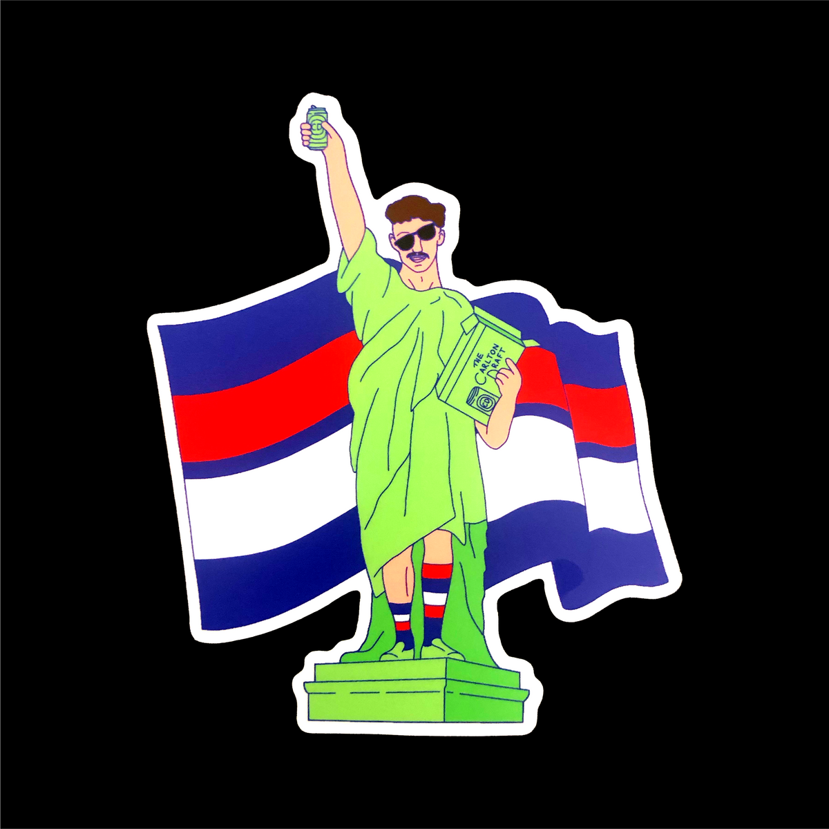 STATUE OF LIBBA STICKER – The Carlton Draft